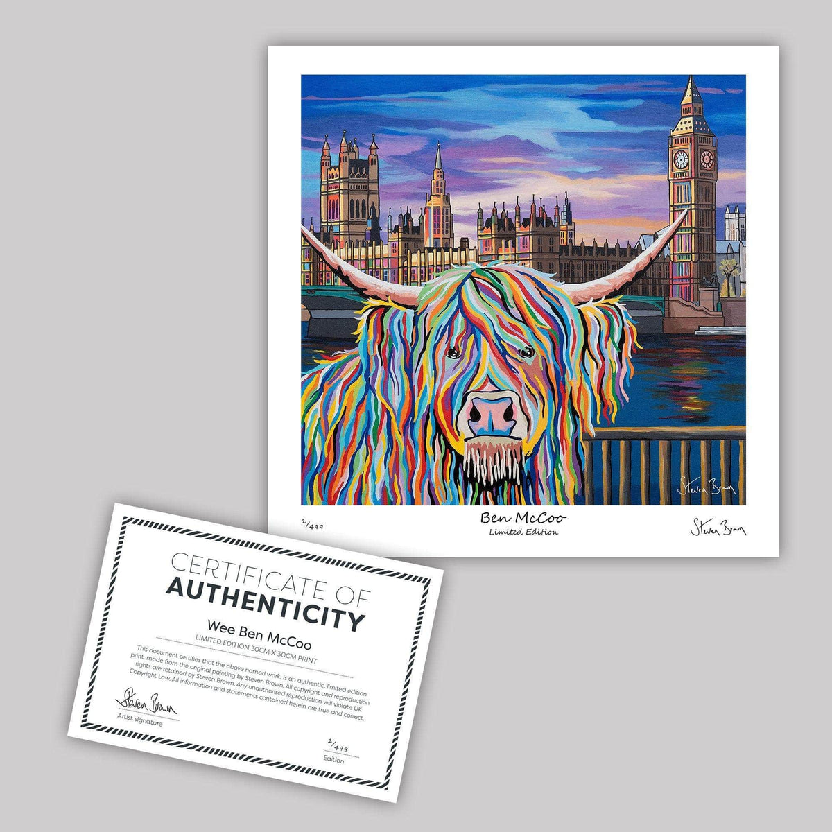 Wee Ben McCoo - Mini Limited Edition Print | Steven Brown Art